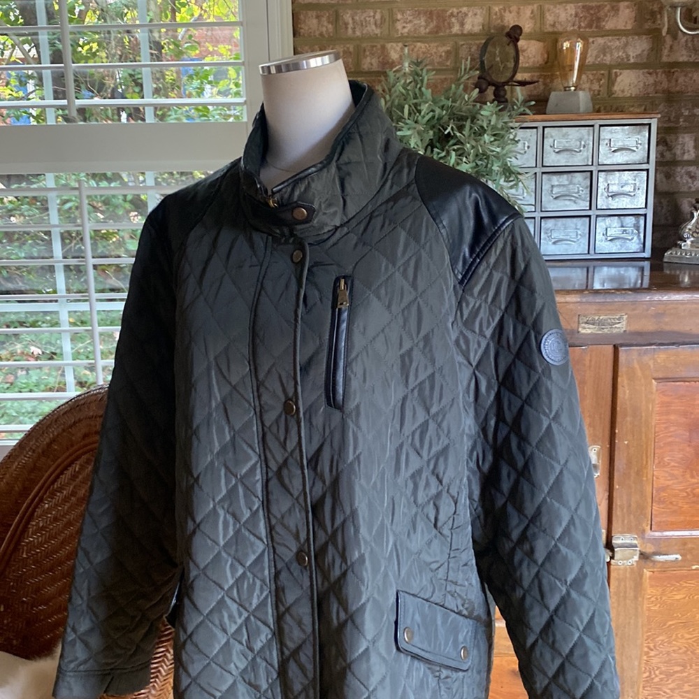Lauren Ralph Lauren Quilted Barn Jacket Hunter Green … - Gem